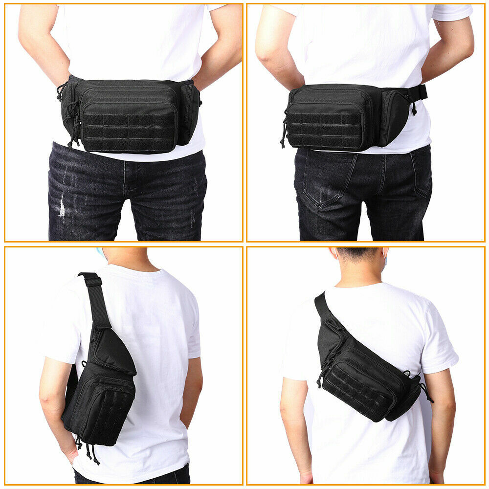 Concealed Carry Fanny Pack Holster Tactical Military Pistol Waist Pouch ...