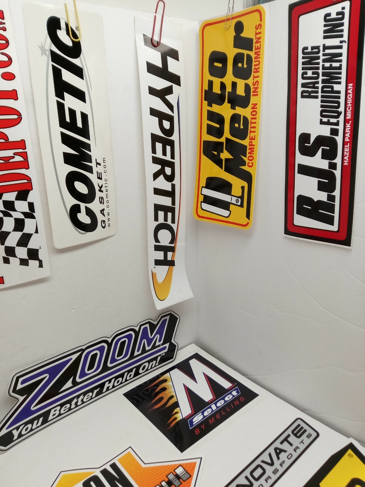 Lot of 19 Racing Decals Contingency Stickers NHRA NASCAR Outlaw Stock ...