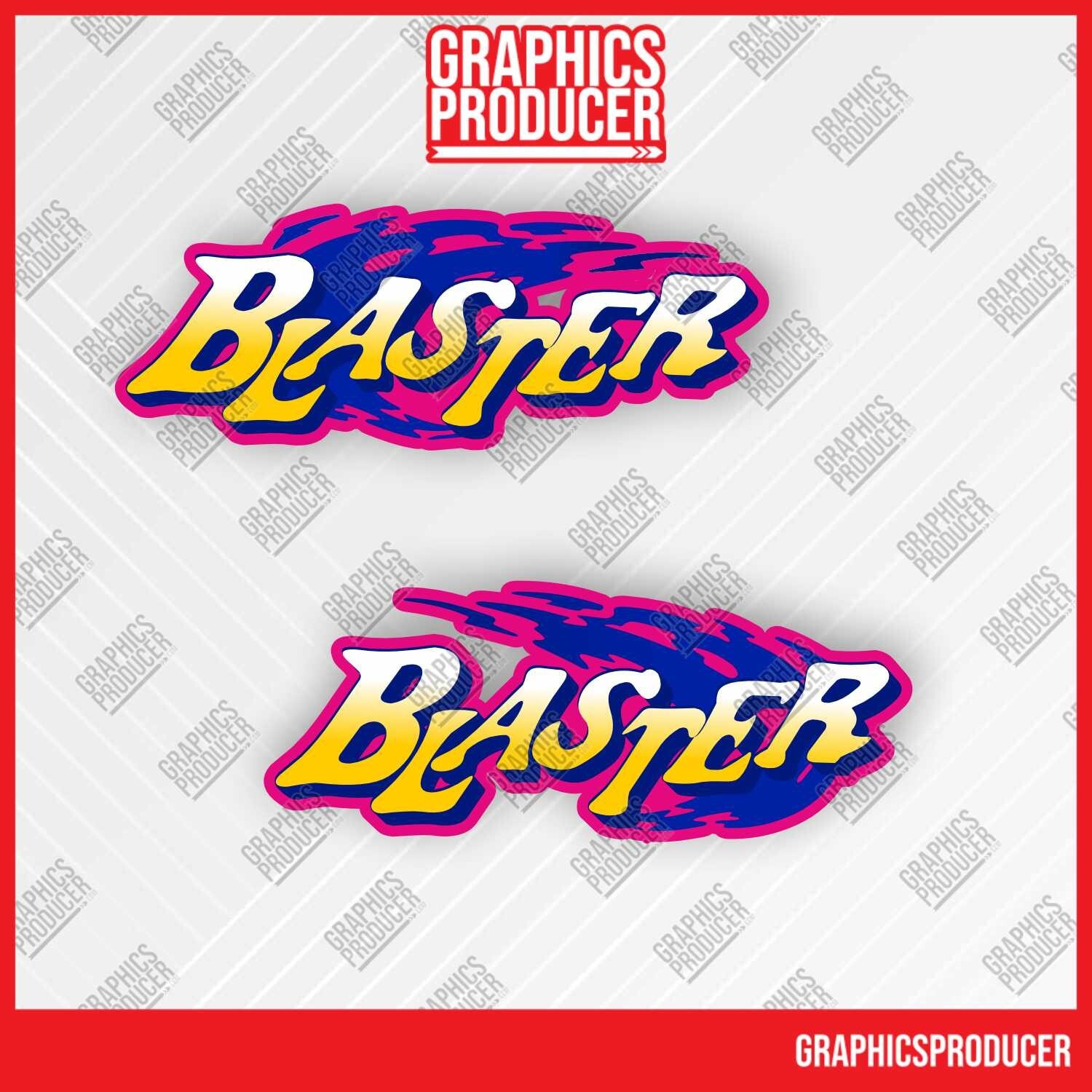 Yamaha Blaster Decals Reproduction Full Set Replica Design 1992 Model ...