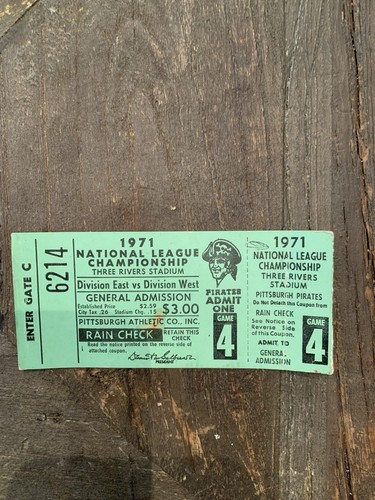 1971 Pittsburgh Pirates Vs. S F Giants National League Championship ...