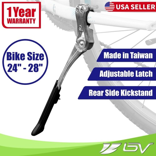 Bicycle Rear Side Kickstand Bike Kick Stand Adjustable Alloy Road MTB ...