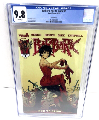 BARBARIC AXE TO GRIND #1 COVER CORIN HOWELL 9.8 CGC Certified 8/22 | eBay