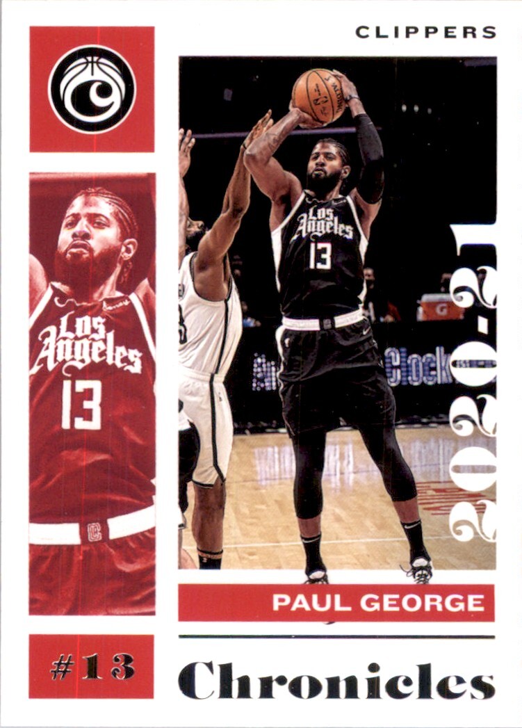2020-21 Panini Chronicles Paul George Rookie Los Angeles Clippers #37 ...