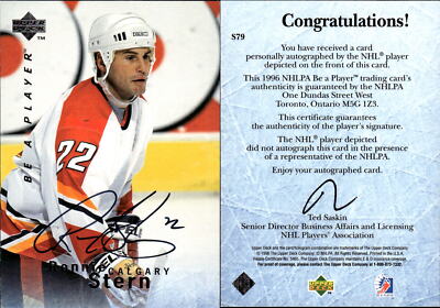 1995-96 Be A Player Autographs #S79 Ron Stern - NM-MT | eBay