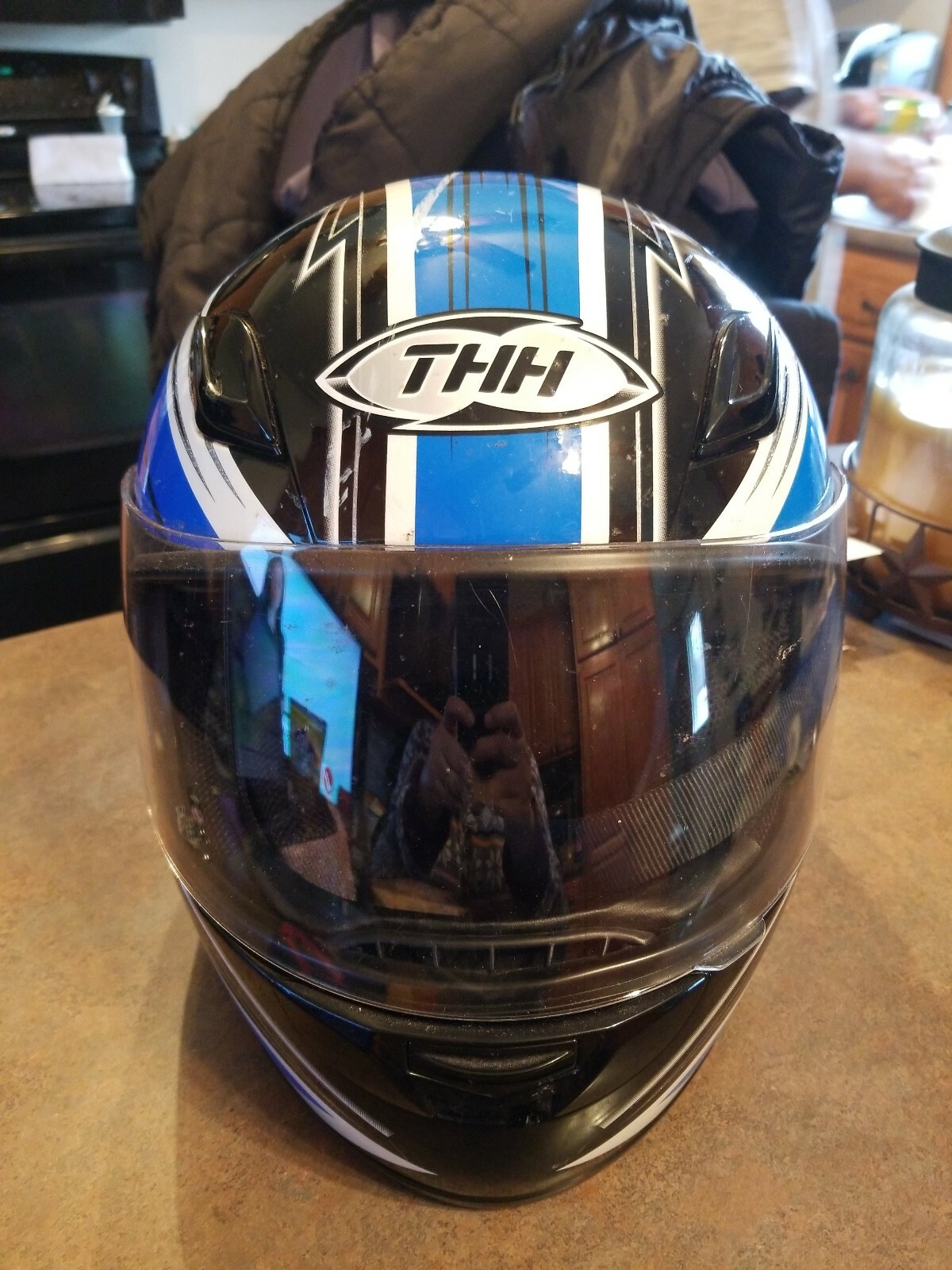 THH ONELL M2000 TS-40PC Helmet Blue/Black Size M | eBay