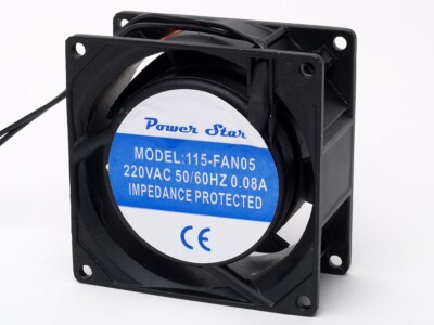 Power Star Fan Axial 220V 3" Inch 80x38mm Metal Case Casing 220 V 240V ...
