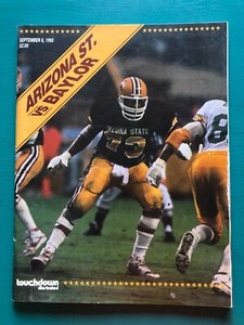 1990 NCAA College Football Program Baylor Bears @ Arizona State Devils ...