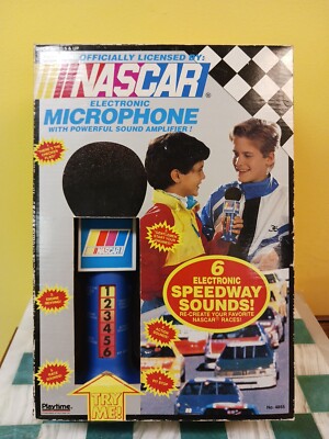 Vintage 1991 NASCAR Electronic Microphone With Speedway Sounds Playtime ...