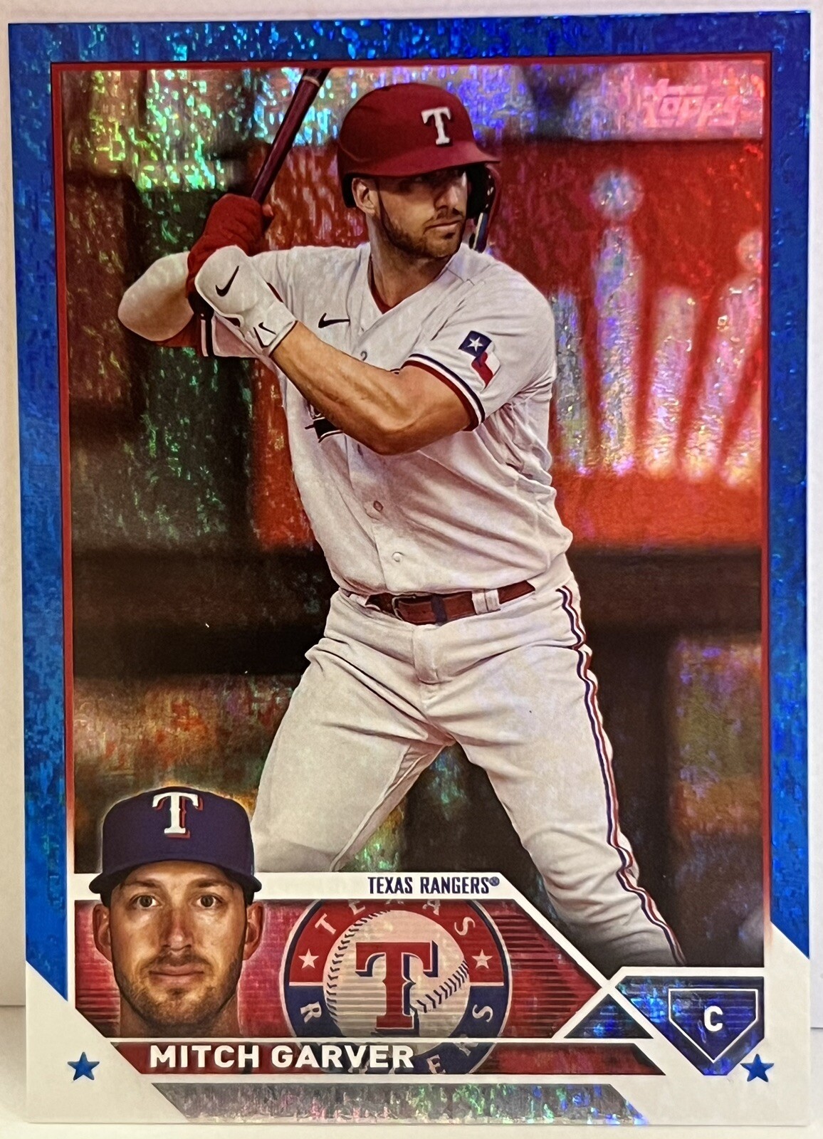 2023 Topps Update Blue Foil #US177 Mitch Garver Texas Rangers 835/999 ...