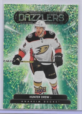 HUNTER DREW 2022-23 UD EXT. SERIES GREEN DAZZLERS SSP INSERT RC/TUCSON ...