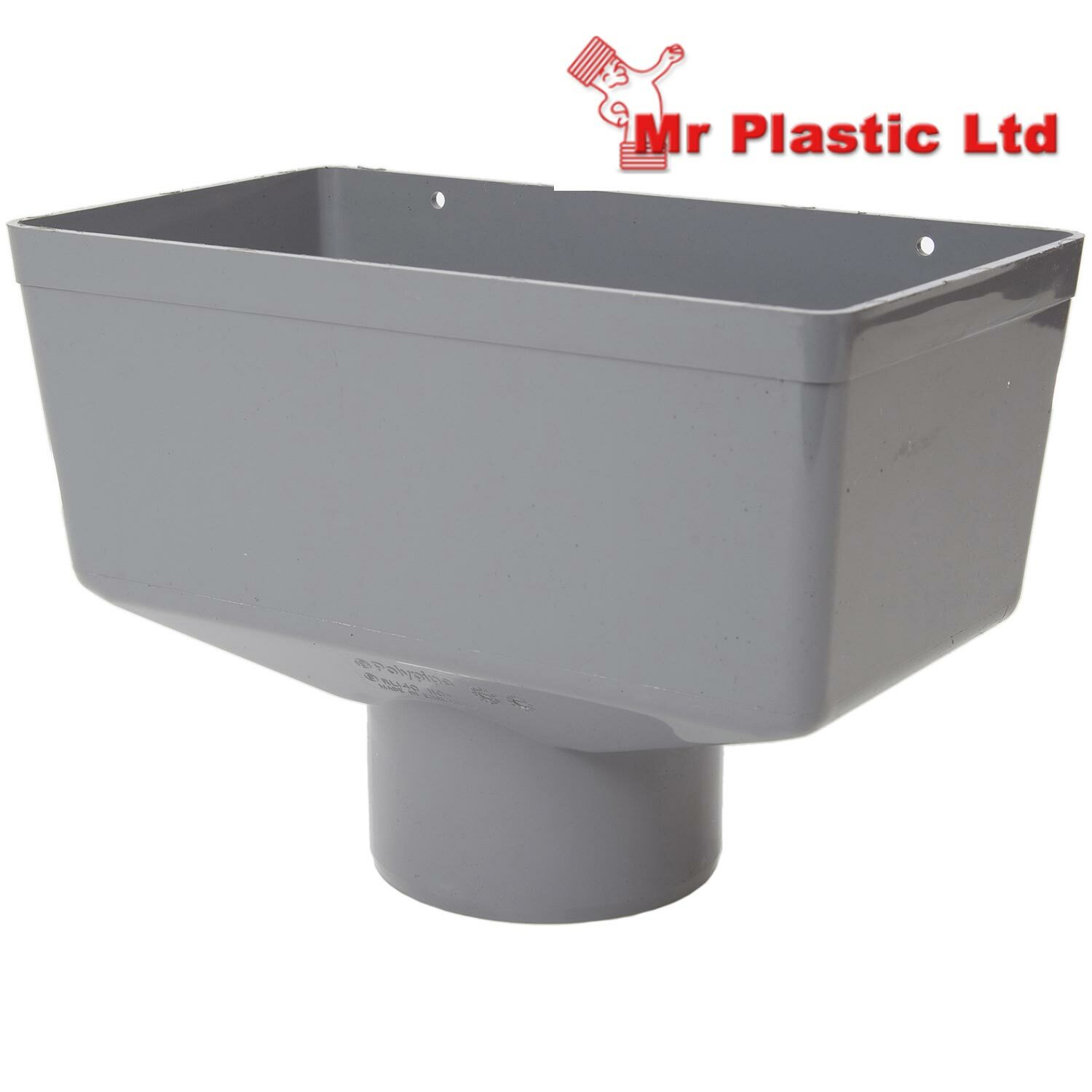 Polypipe 110mm Large Down Pipe Gutter Hopper Head in Black, Grey, Brown ...