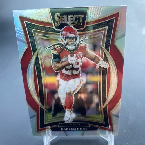 2024 Panini Select Kareem Hunt Blue Silver Concourse #75 Chiefs | eBay