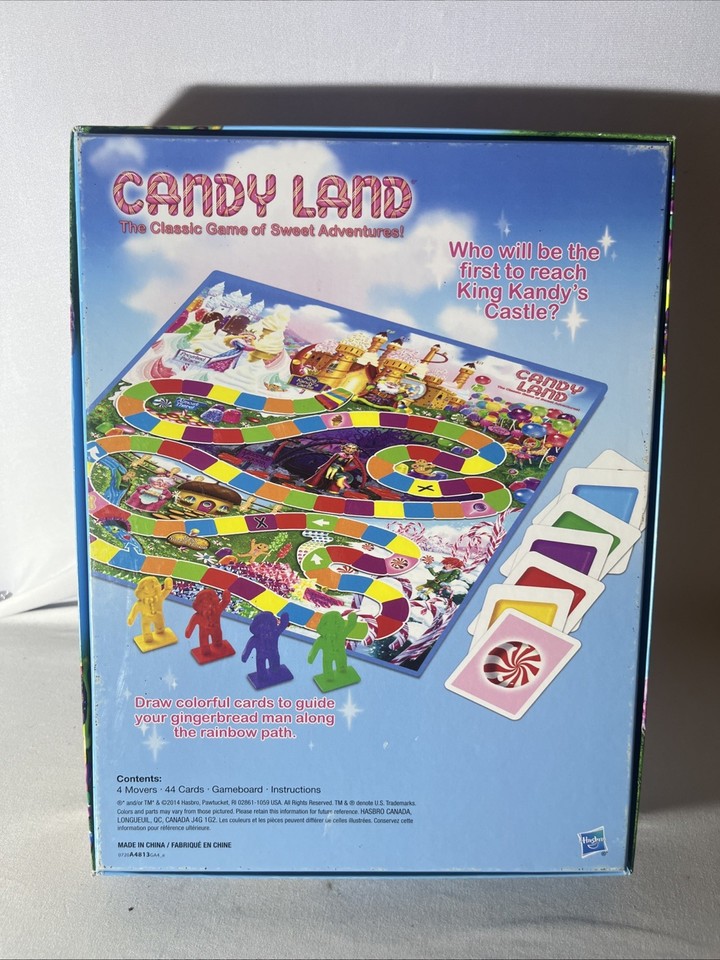 Hasbro Candy Land Board Game Classic Sweet Adventure Ages 3+ 2-4 ...