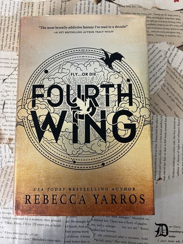 Fourth wing By Rebecca Yarros , First edition, First printing, Sprayed ...