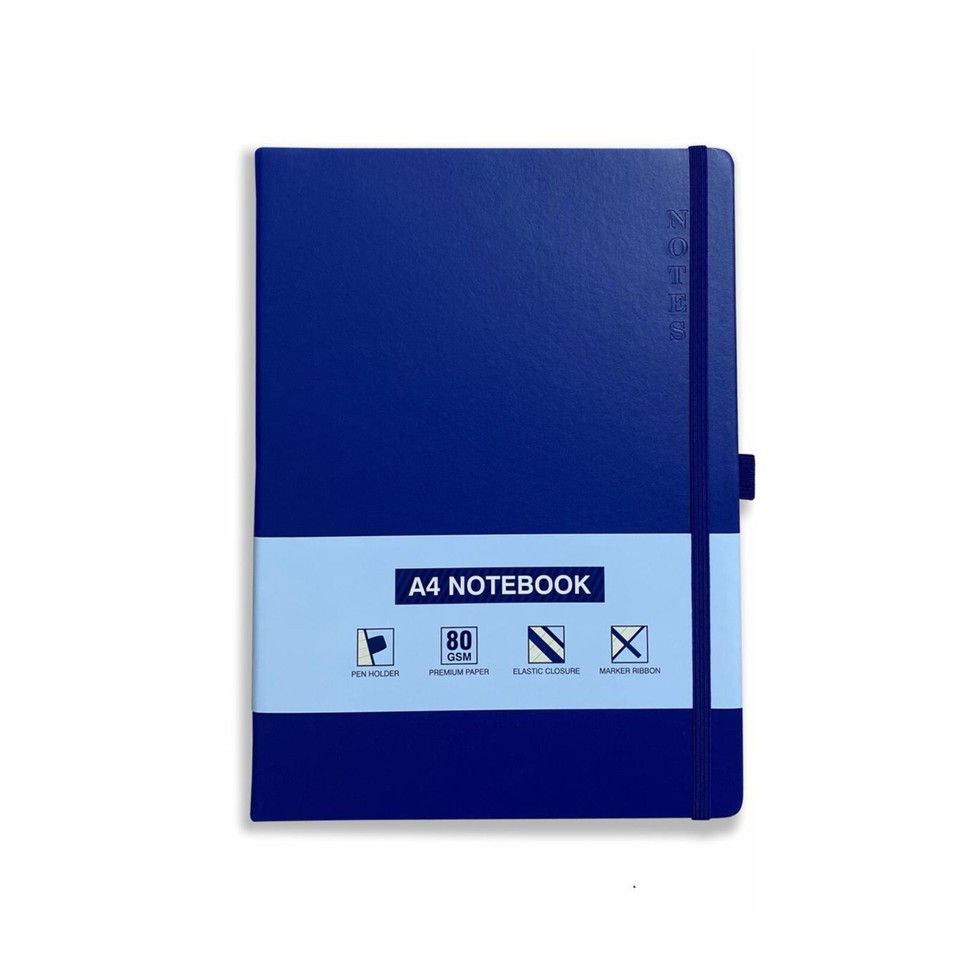 Notebook A6/A5/A4 Lined Hardback Ruled Notepad Notes Diary Journal ...