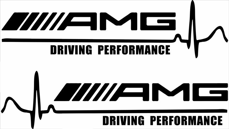 2x AMG Driving Performance Car Window Bumper vinyl Stickers Decals 200 ...