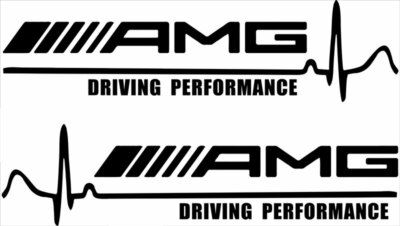 2x AMG Driving Performance Car Window Bumper vinyl Stickers Decals 200 ...