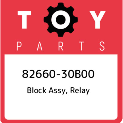 82660-30B00 Toyota Block assy, relay 8266030B00, New Genuine OEM Part ...