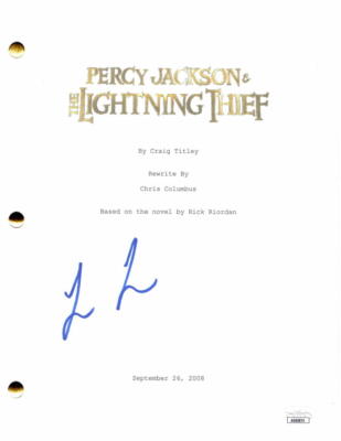 Logan Lerman Signed Autograph Percy Jackson Lightning Thief Movie ...