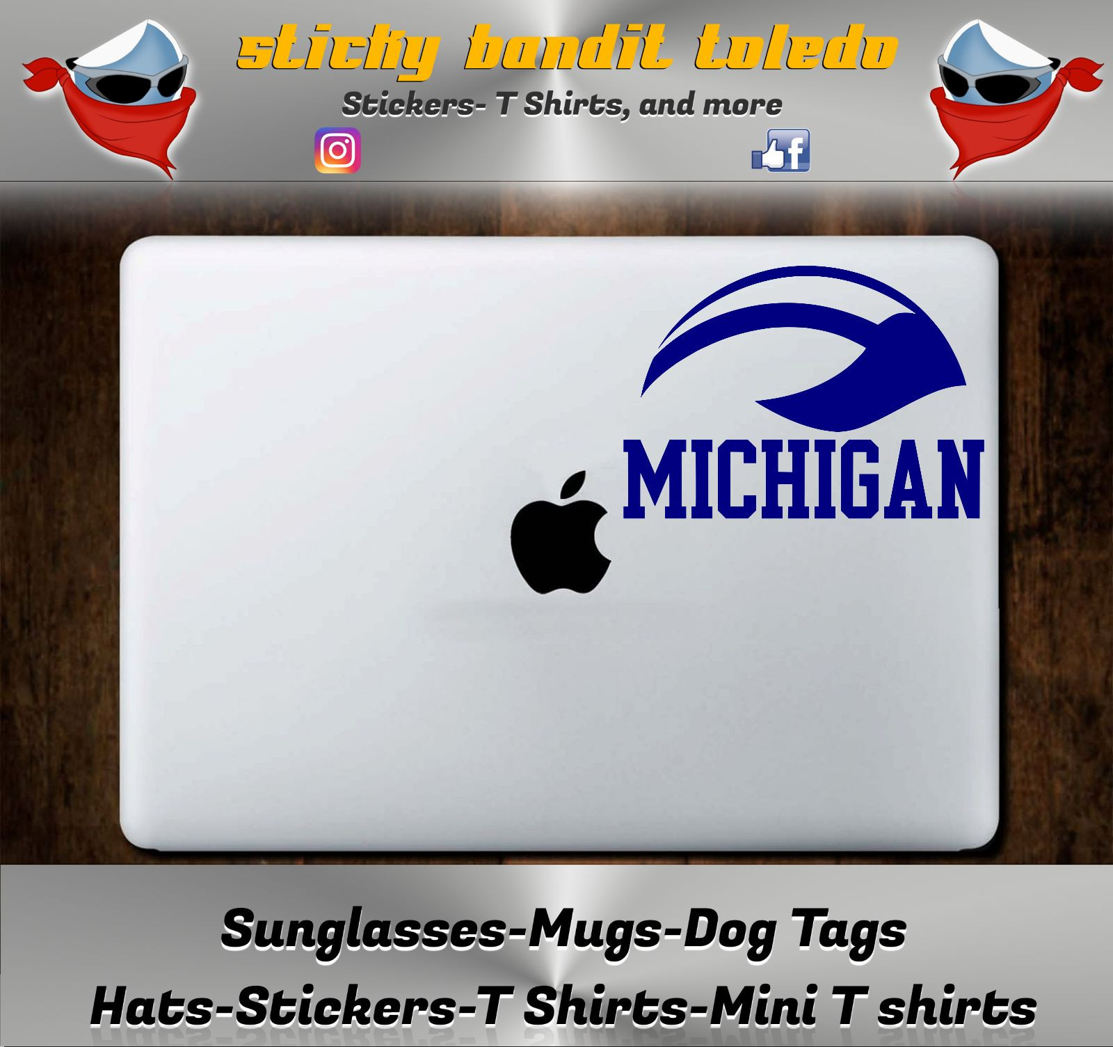 U of M Michigan Wolverines 6 inch window vinyl decal sticker | eBay