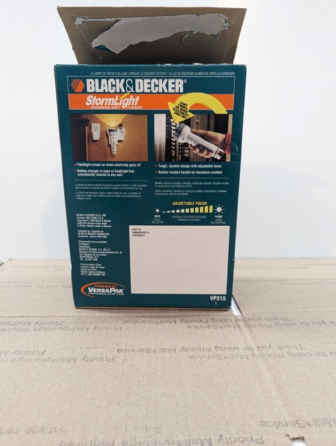 Black & Decker VersaPak Stormlight Emergency Flashlight VP215 Works ...