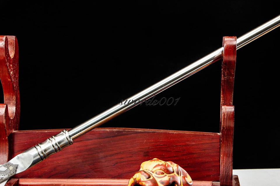 32 in Halberd Spear Aquaman Trident Weapon Metal Prop Staff Steel ...