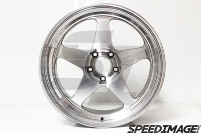 ROTA SLIPSTREAM WHEELS 18X9.5 +38 5X114.3 MACHINE POLISH TSX WRX TL ...