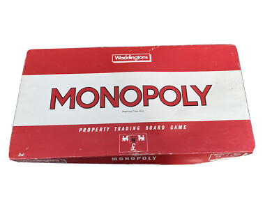 Monopoly Board Game Original Classic Vintage Red Box Metal Pieces 1972 ...