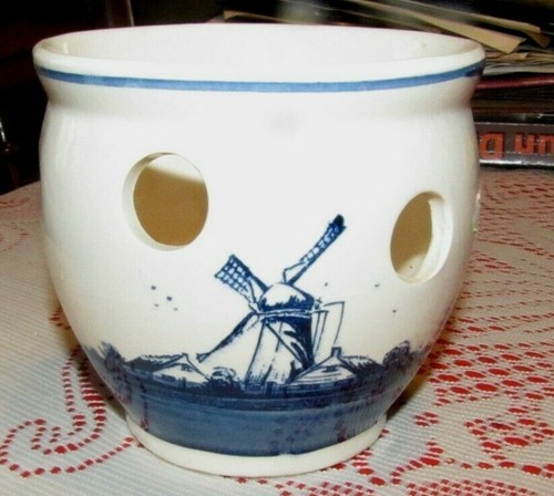 Vintage Delft Blauw Crocus Bowl Planter Blue White Hand Painted ...