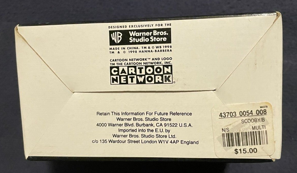 Warner Brothers Scooby-Doo Stack of Bones Salt and Pepper Shakers - NIB | eBay