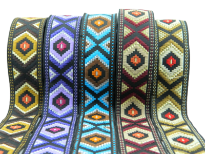 10m EMBROIDERED RIBBON TRIM*AZTEC*TRIBAL*ETHNIC*33mm ArtNr.35952 | eBay
