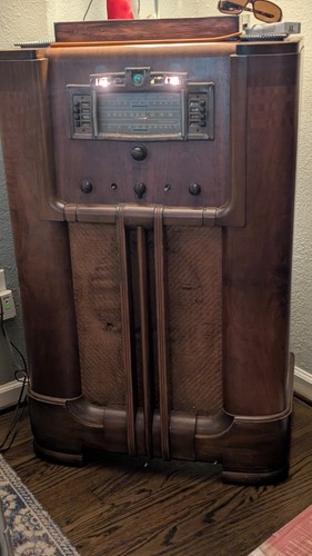 RCA 1938 Floor Model Console 11-Tube Radio 811K Original Finish, | eBay