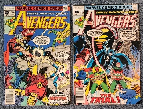 Avengers #159 + #160, Lot of 2, Marvel Comics 1977 - VF- | eBay