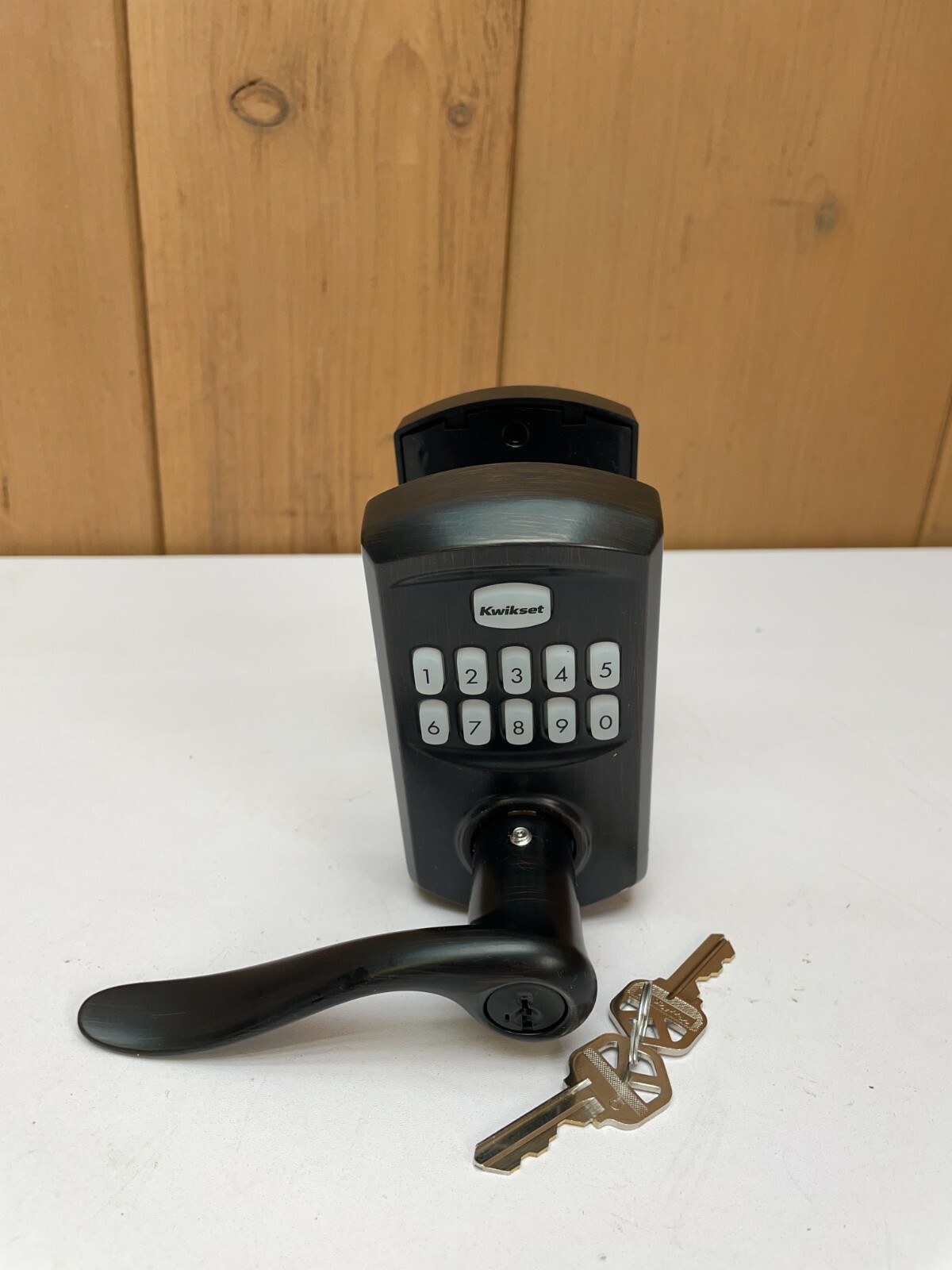 Kwikset Lock And Key Set Model KPT2/917/GED2700 Bronze Key Pad With ...