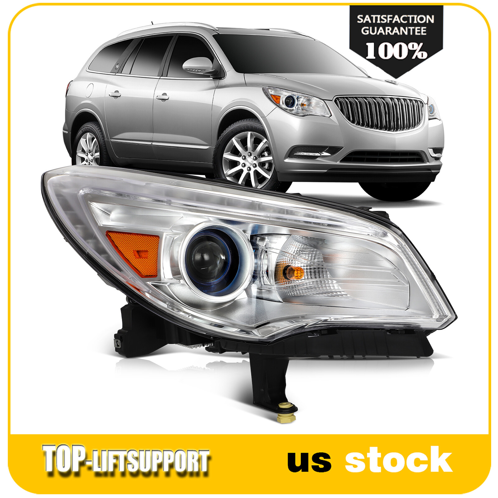 [LED DRL]Headlight Assembly For 2013-2017 Buick Enclave HID/Xenon Right Side | eBay