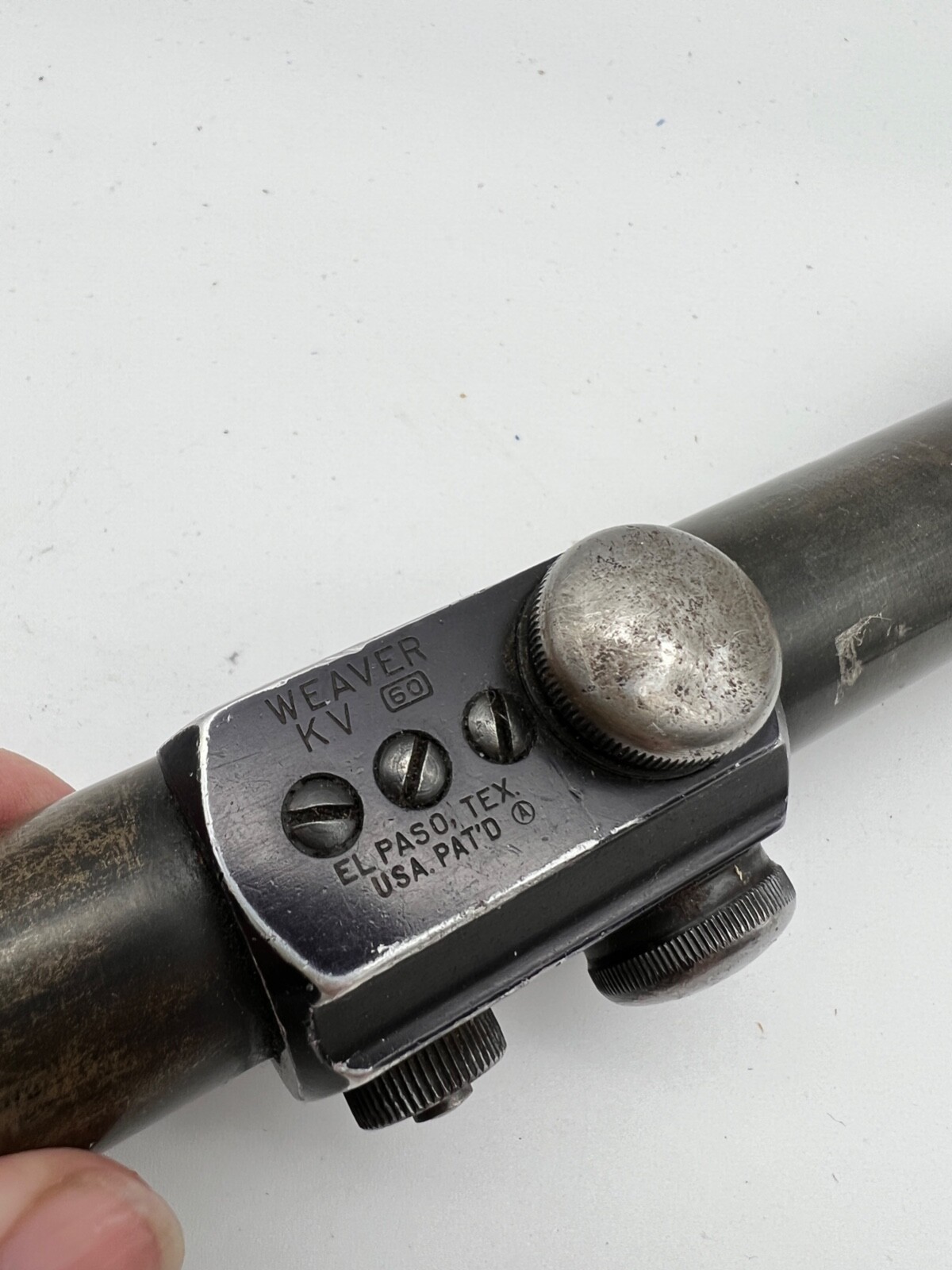 Vintage 1956 Weaver KV 60 Rifle Scope Beautiful Patina Variable 3-5X El ...
