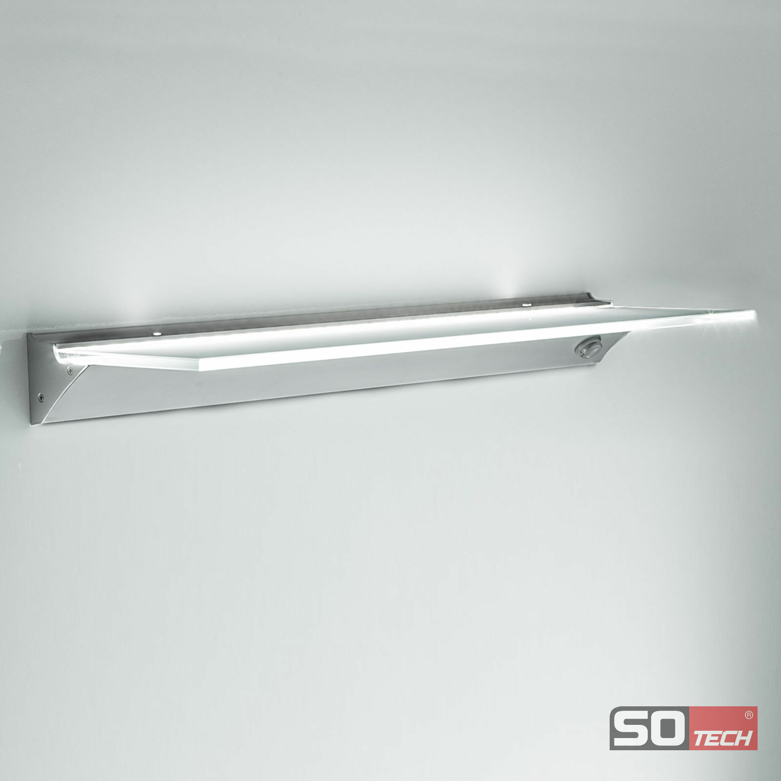 LED Regalleuchte SARA Leuchttablar 450 - 1200 mm Glasbodenleuchte ...