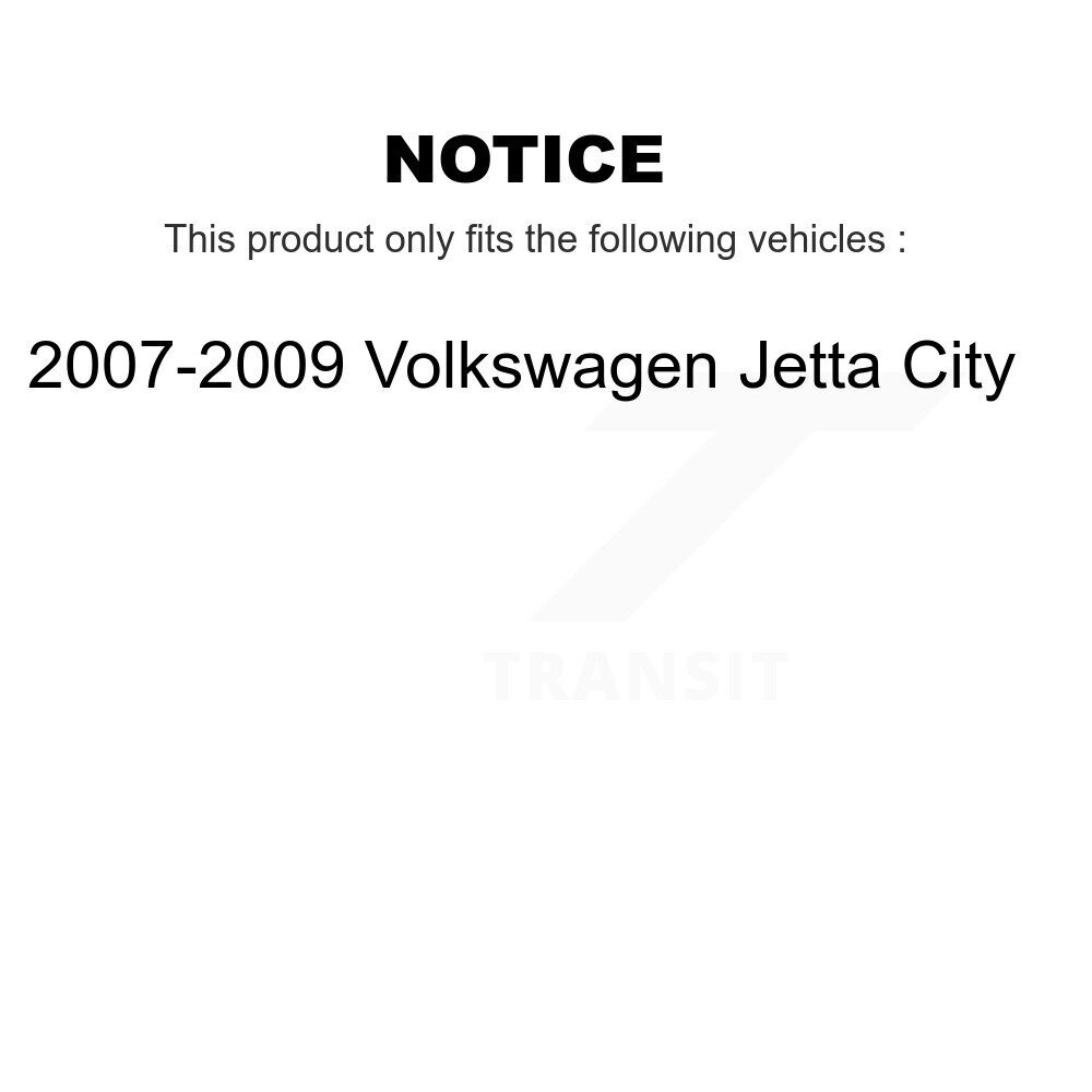 Rear Strut And TOR Link Kit Mount For 2007-2009 Volkswagen Jetta City ...