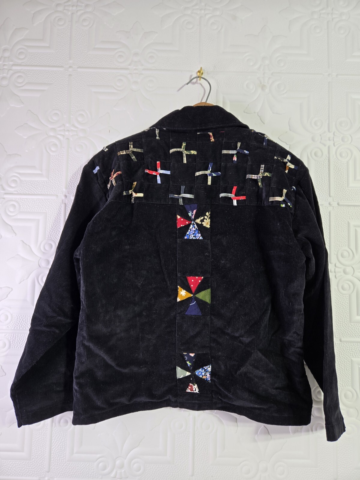 Soul Mates Corduroy Black Jacket~Rayon ~Ties~Patchwork ~Wearable Art ...