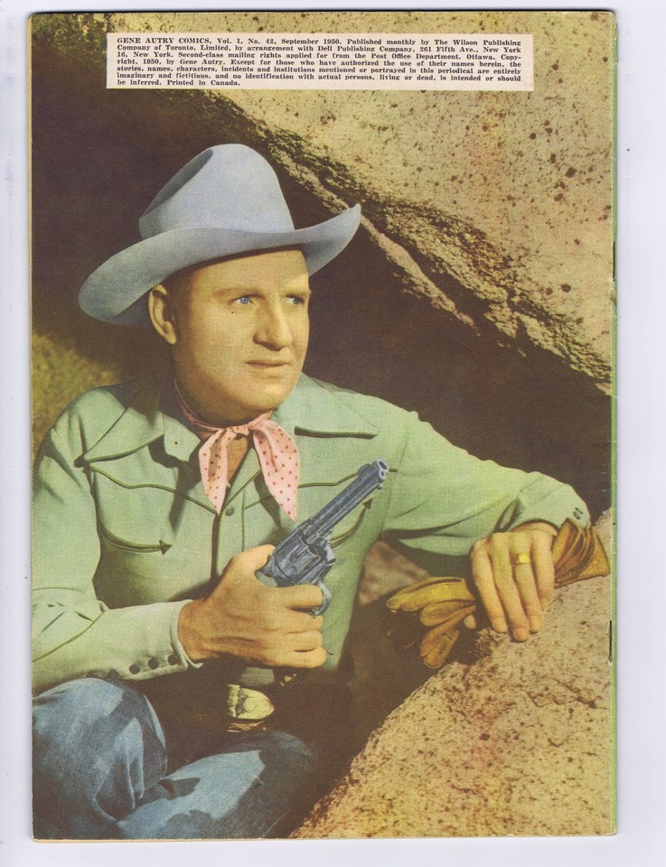 Gene Autry Comics #42 Wilson Publishing 1950 CANADIAN EDITION | eBay