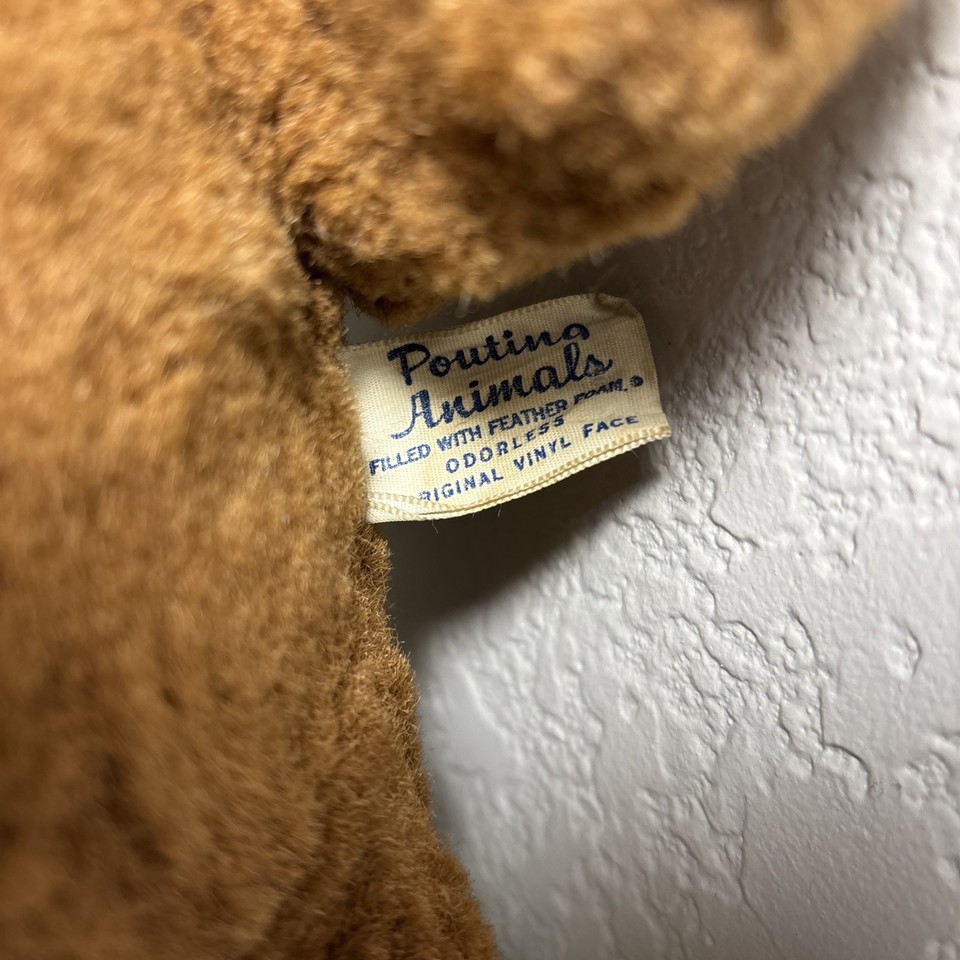 Rubber Face Vintage Knickerbocker Pouting Teddy Bear Rubber Face Plush ...