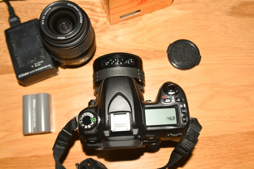 Nikon D80 DSLR Camera with Nikon DX 18–55mm + 35-70 Good order , Only ...