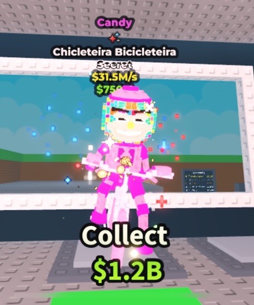 Steal A Brainrot Candy+firework Mutation Chicleteira Bicicleteira 31.5M ...