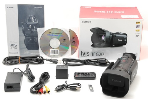 [ MINT in Box ] Canon iVIS HF G20 Digital Video Camera Camcorder w/Hood ...