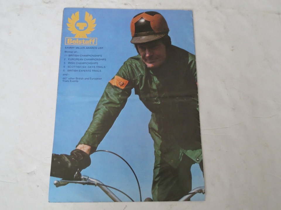 Vintage Belstaff Weatherproof Motorcycle Clothing Brochure Poster Rare ...