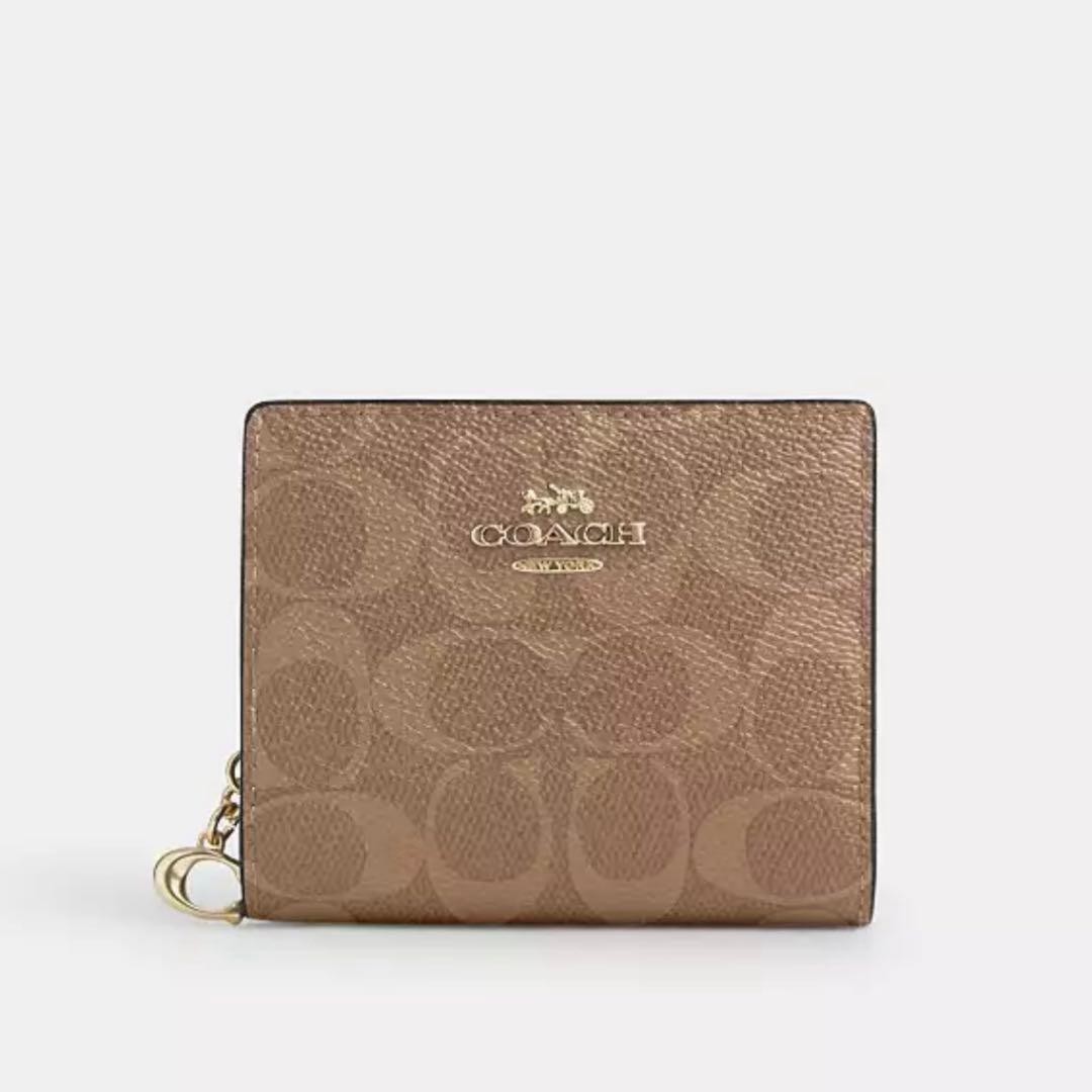 coach/snap wallet signature canvas - Gem