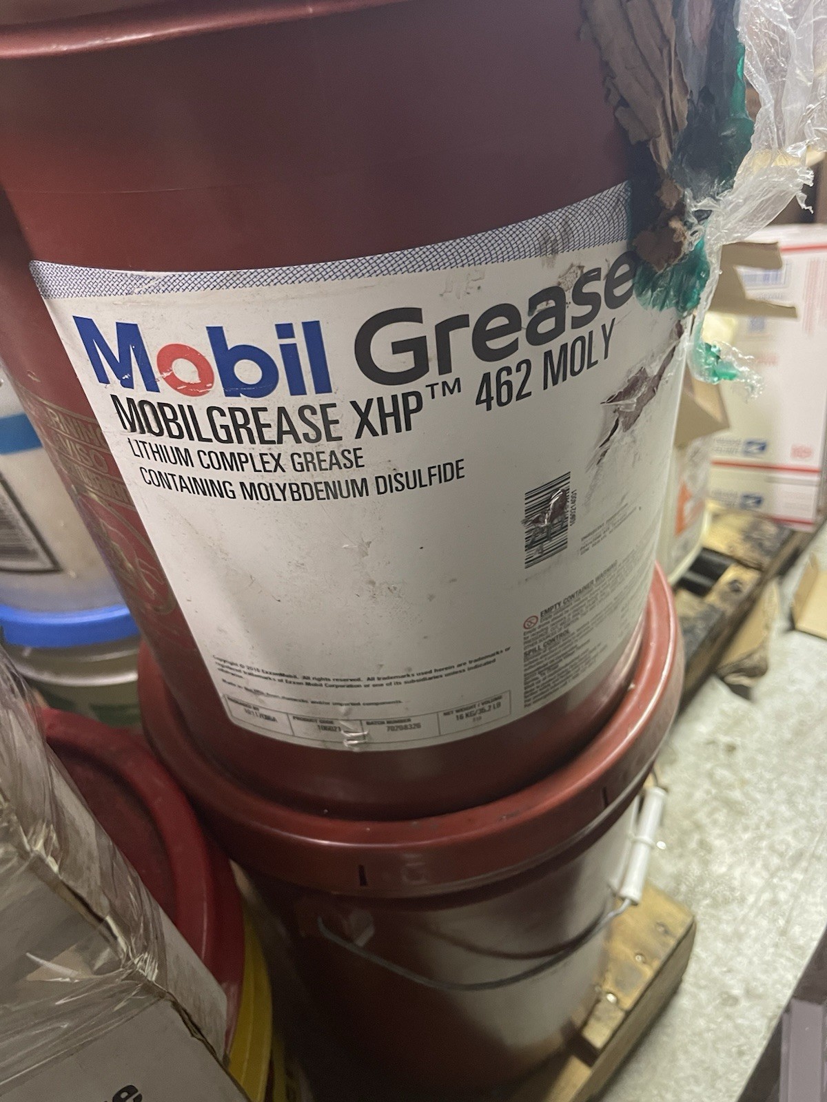 MOBILE GREASE MOBILEGREASE XHP 462 MOLY LITHIUM COMPLEX GREASE 5 GAL ...