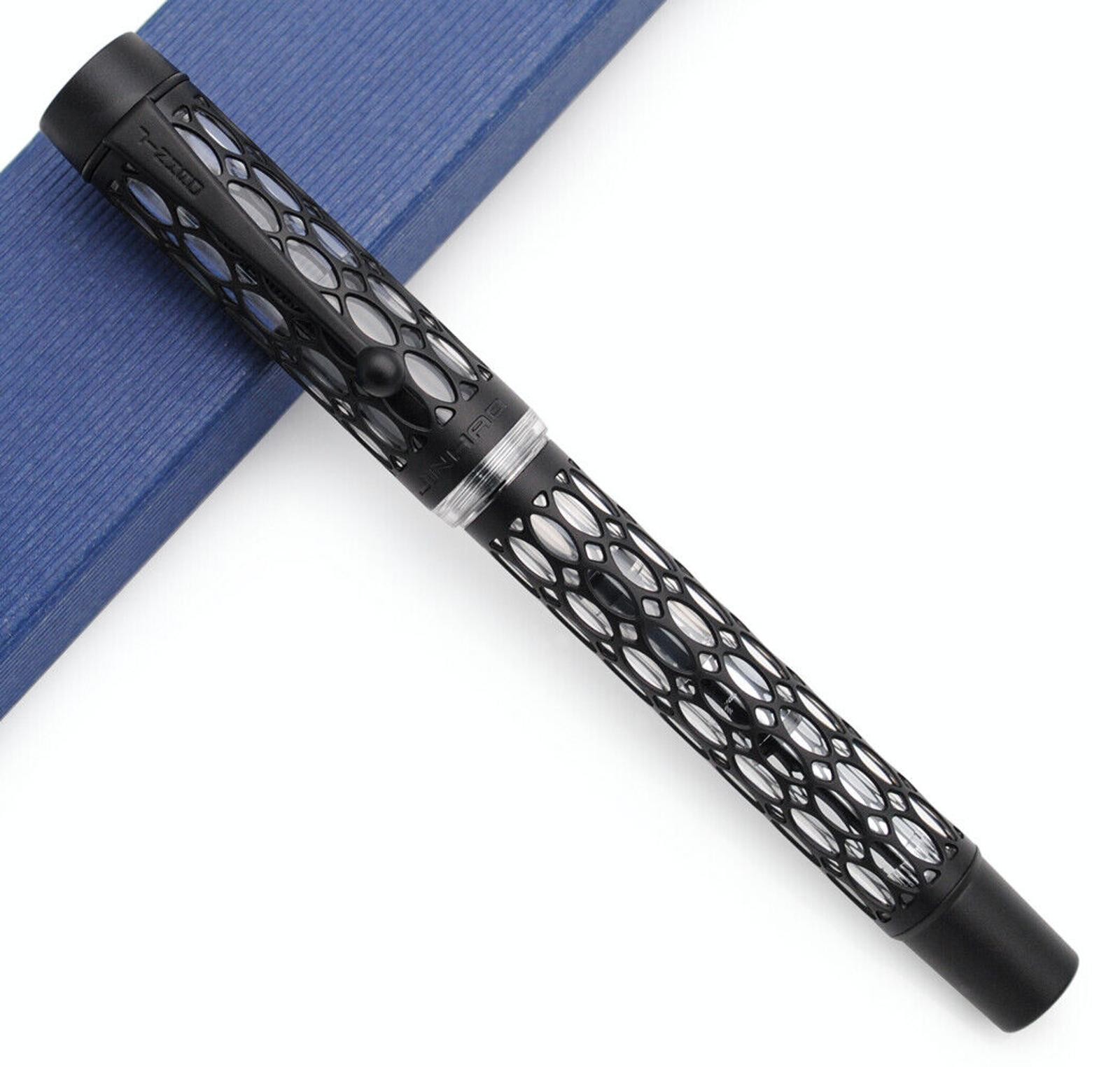 For Jinhao 100 Fountain Pen 0.5mm F Nib Resin Skeleton Hollow Writing Gift Pen k | eBay UK