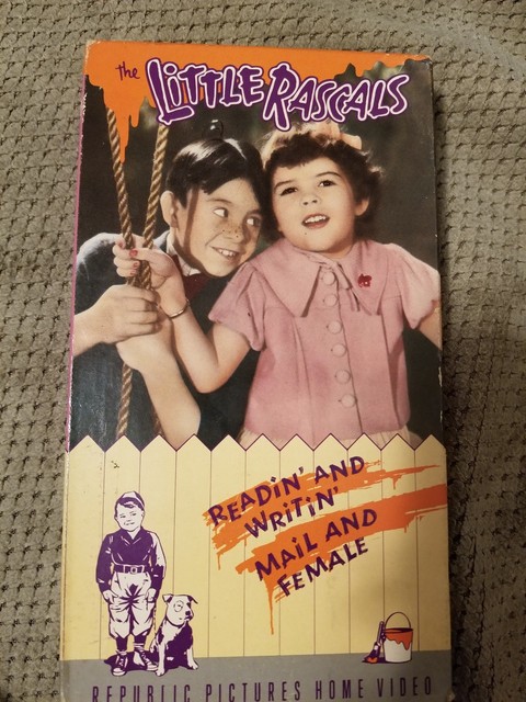 The Little Rascals - Readin and Writin/Mail and Female (VHS, 1991) for ...