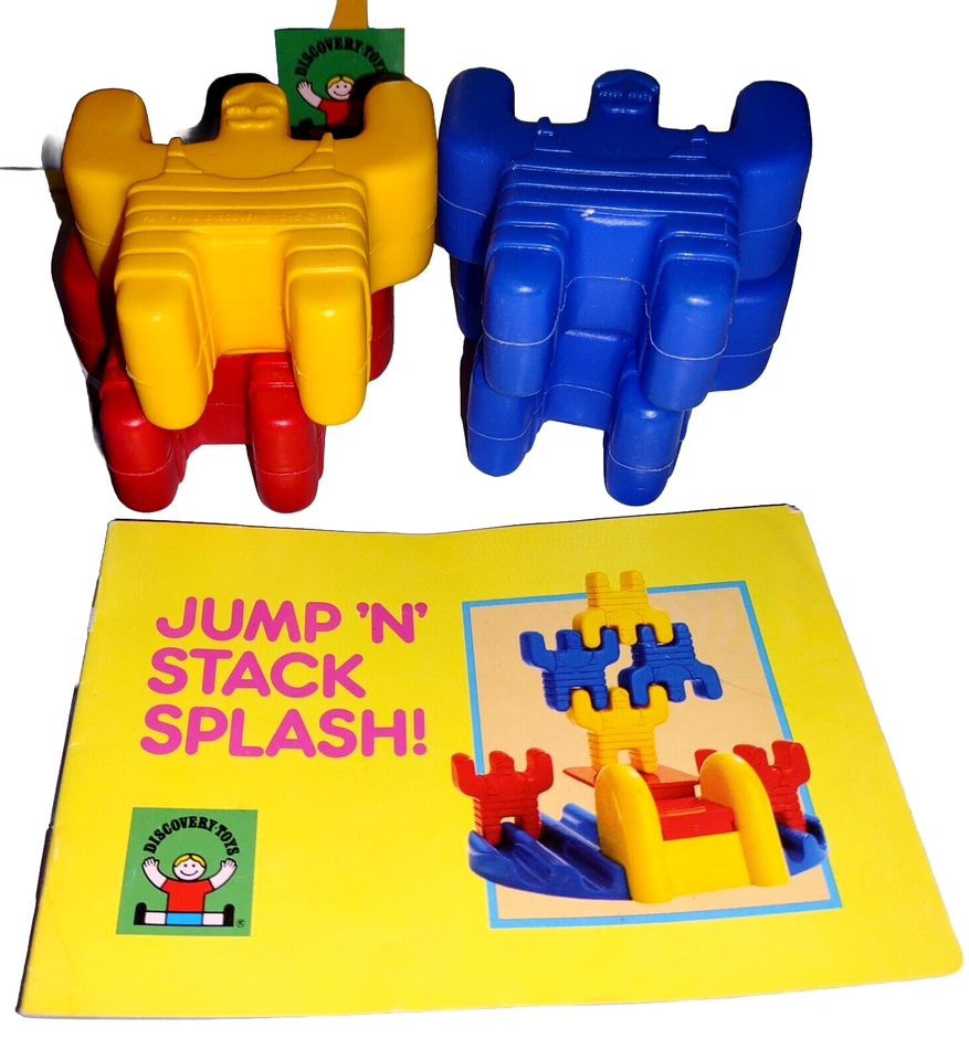 Vintage Discovery Toys JUMP 'N STACK SPLASH! Complete Set in Box 1990 ...